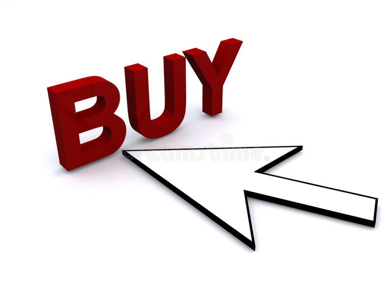 Buy with an arrow stock illustration. Illustration of buying - 16145892