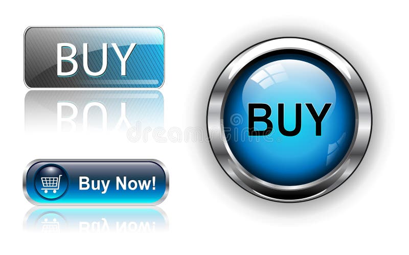 Buy buttons, icons set. stock vector. Illustration of market - 13118528