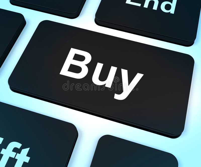 Buy Computer Key for Commerce or Retail Stock Illustration ...