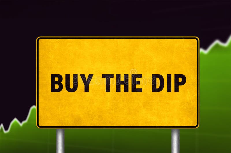 Buy the Dip - Traffic Sign Message Stock Photo - Image of bullish ...