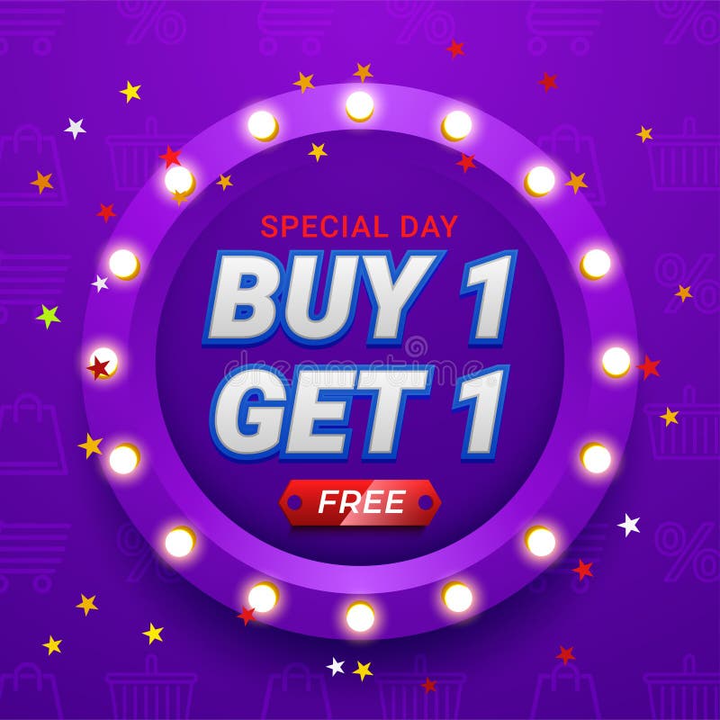 Buy Get Free Sale Banner Template Stock Vector - Illustration of banner ...