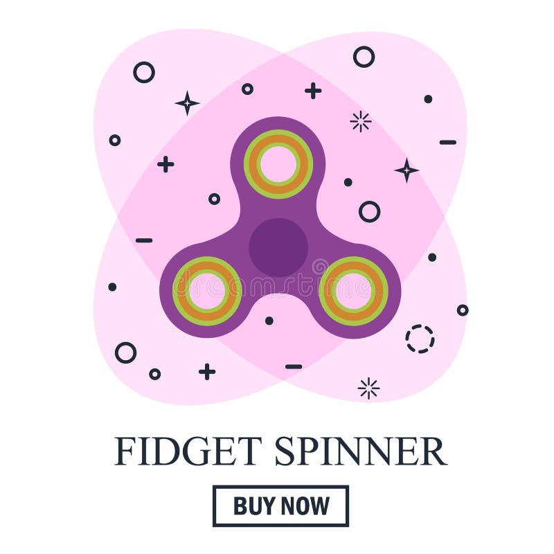 Buy Hand Spinner Toy in Flat and Cartoon Style. White and Abstract ...