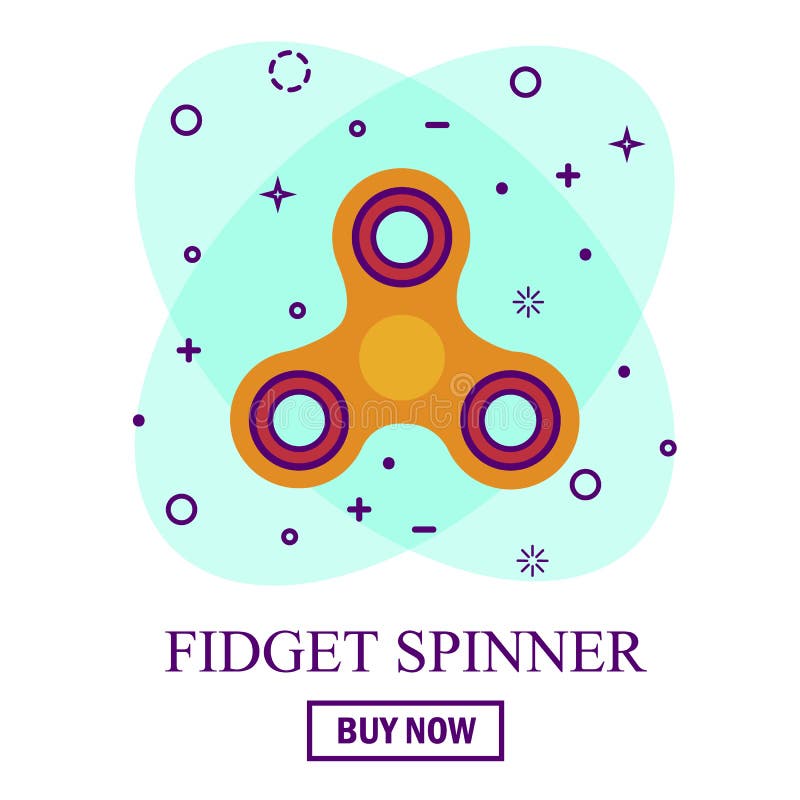 Buy Hand Spinner Toy in Flat and Cartoon Style. Stock Vector ...