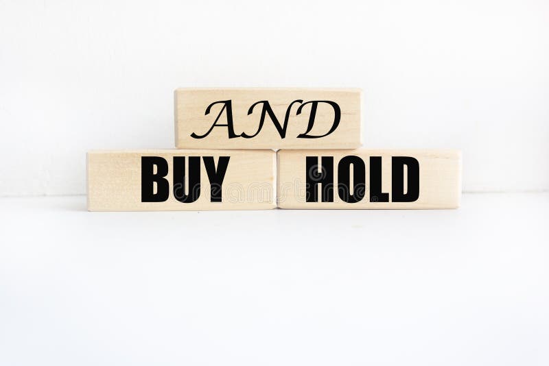 Buy and Keep Text on Wooden Blocks and a White Background. a Place To ...