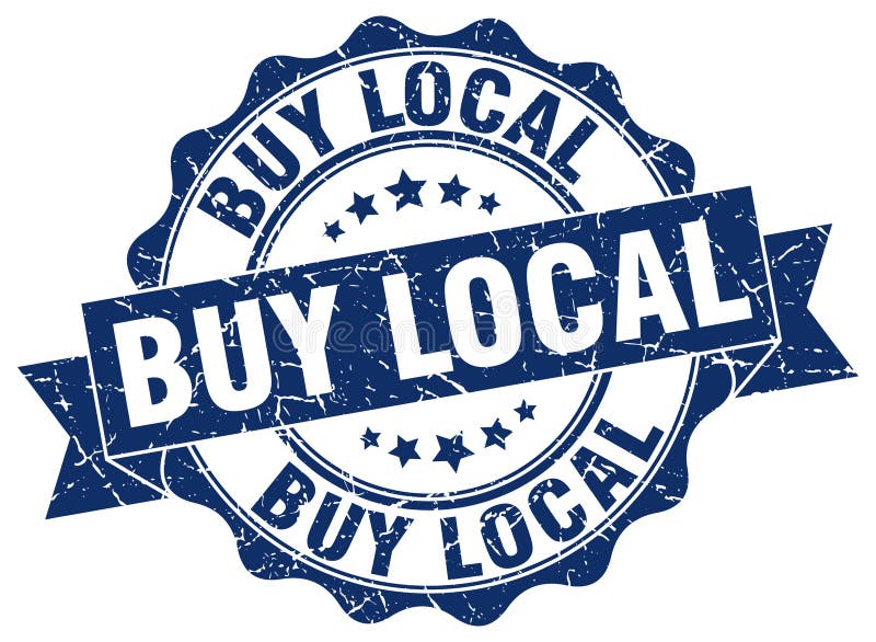 Buy local stamp stock vector. Illustration of grungy - 84299765