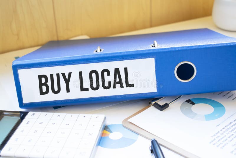 Buy Local Words on Labels with Document Binders Stock Image - Image of ...