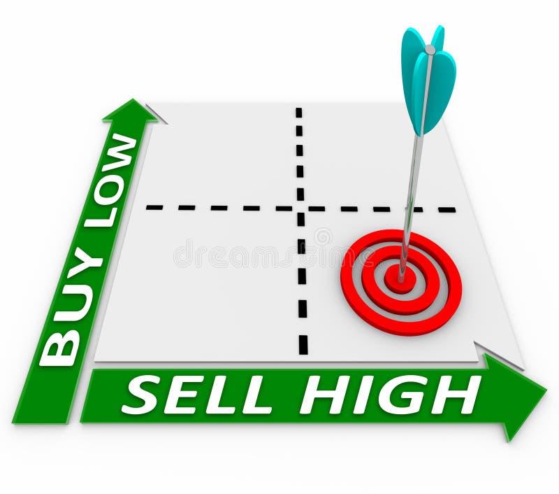 Buy Low, Sell High - Investment Growth Stock Illustration ...