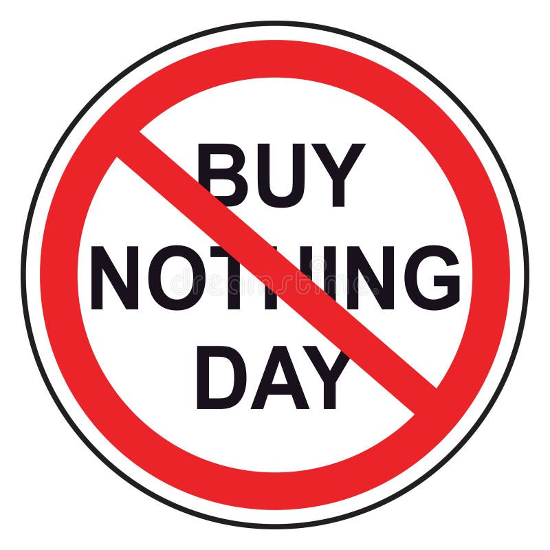 Buy nothing Day poster stock illustration. Illustration of background ...