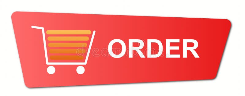 ORDER NOW red Web Button stock vector. Illustration of shopping - 18464355
