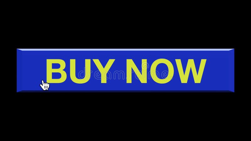 Buy Now Button. Animation of a Mouse Cursor Hitting Buy Now Button on ...