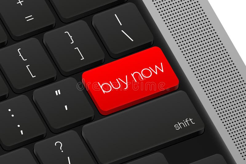 Buy Now Button. Computer Keyboard. Word on Pc Computer Keyboard. Vector ...