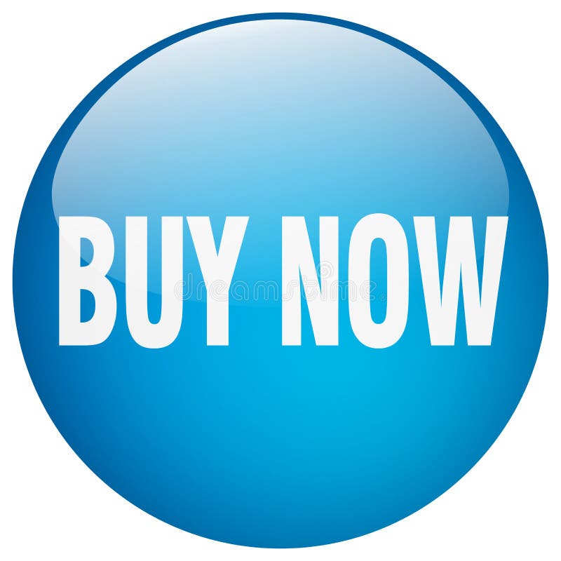 Buy Now button blue round stock vector. Illustration of vector - 99400076
