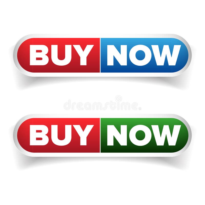 Buy Now button set vector stock vector. Illustration of vector - 78082066