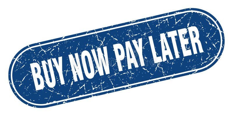 Pay Later Sign. Pay Later Vintage Retro Label Stock Vector ...