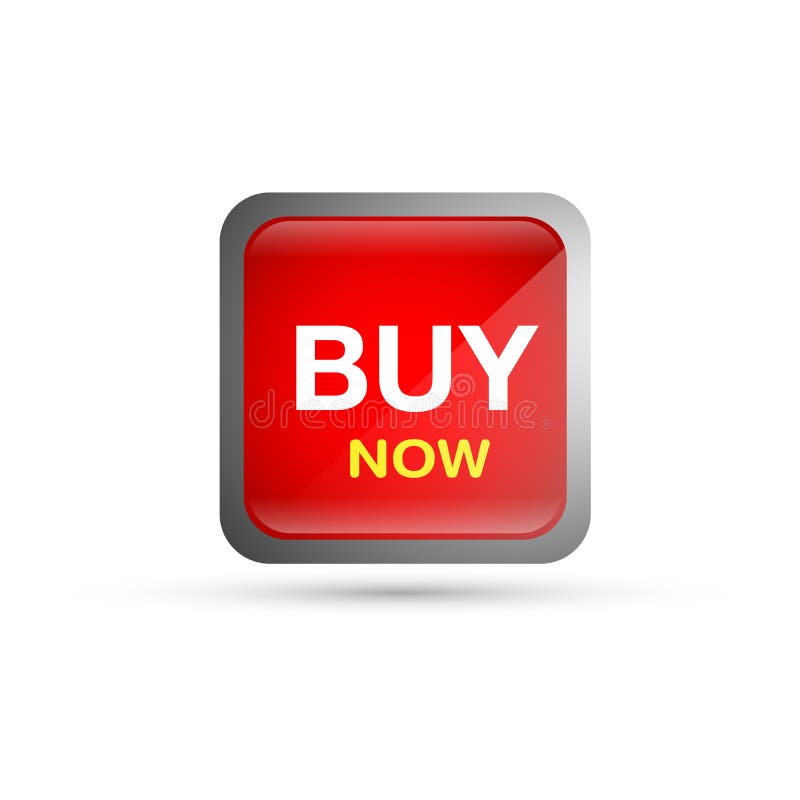 Buy Now Sale Button in Red on White Background Stock Vector ... Buy Now Sale Button in Red on White Background Stock Vector ...