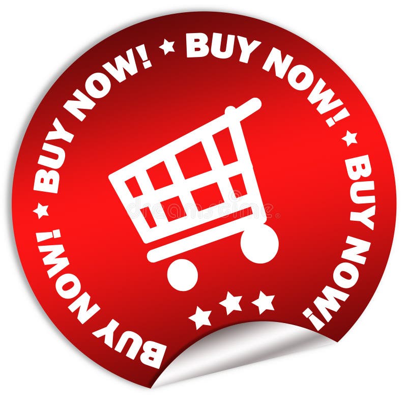 Buy now sticker stock illustration. Illustration of commerce - 11497442