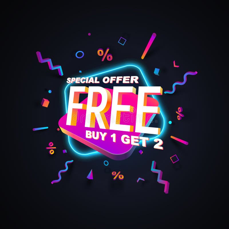 Buy Two Get One Free Stock Illustrations – 495 Buy Two Get One Free ...