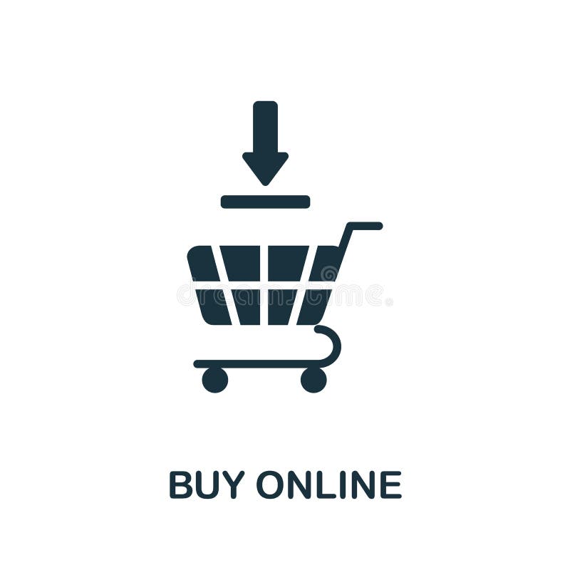 Buy Online Icon. Simple Illustration from E-commerce Collection Stock ...