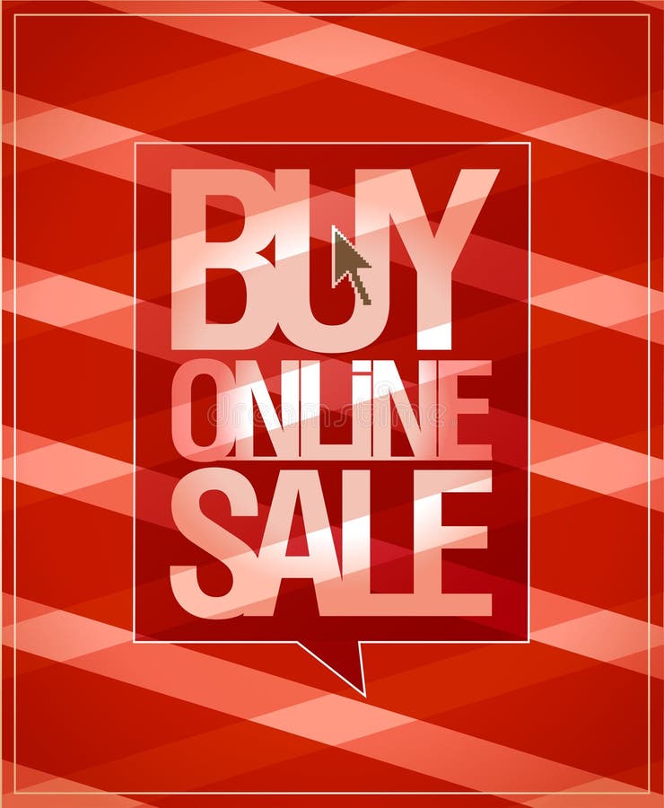 Buy Online Sale Vector Web Banner or Flyer Design Stock Vector ...