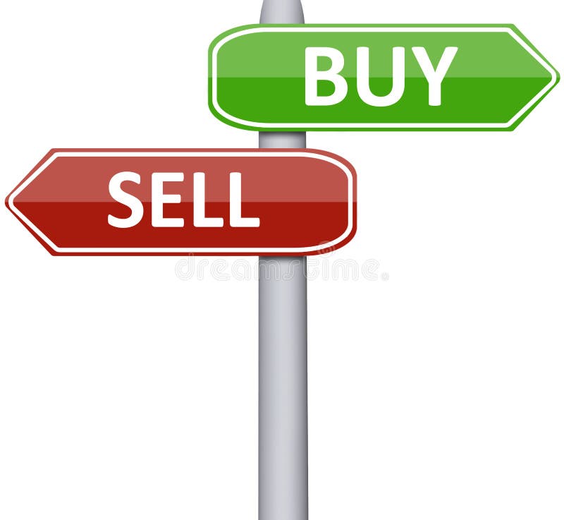 Signpost Top Sell Icon, Cartoon Style Stock Vector - Illustration of ...