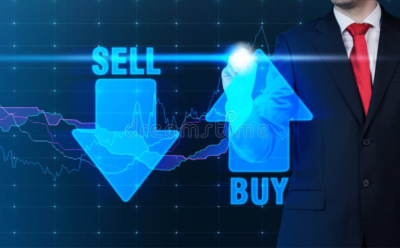 Buy and sell arrow stock photo. Image of room, caucasian - 49086228