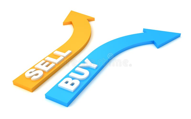 Buy and Sell Arrows Symbols Stock Vector - Illustration of button ...