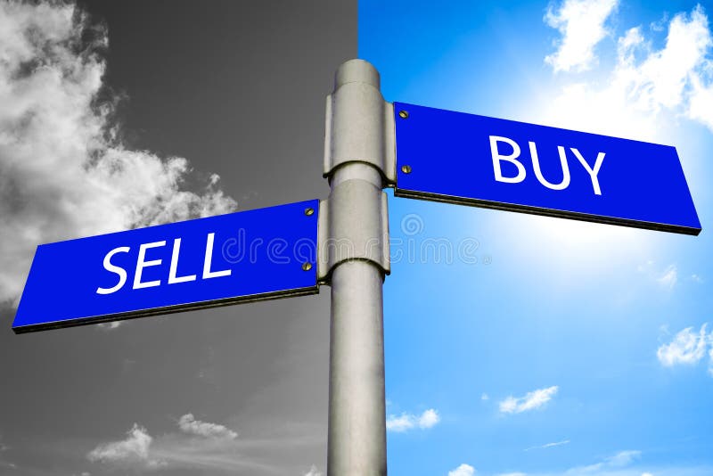 Buy and sell signs stock image. Image of outside, outdoors - 22790723