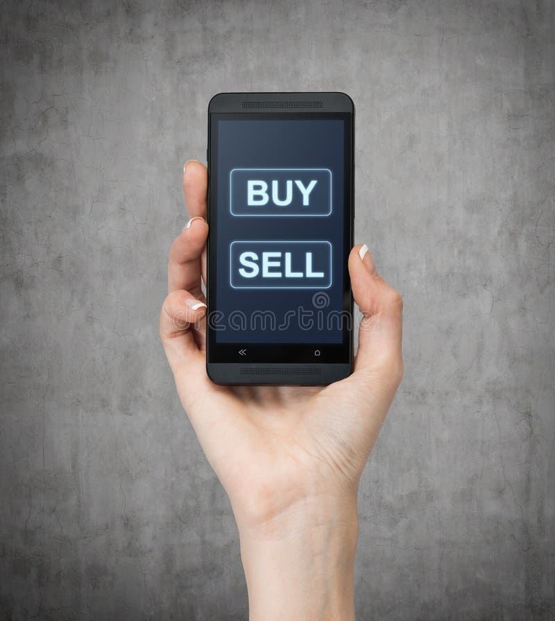 Sell Symbol. Concept Word Sell on Wooden Cubes. Beautiful Blue ...