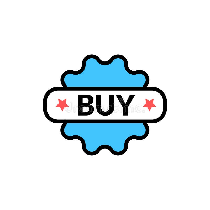 Buy sticker icon stock illustration. Illustration of black - 146653032