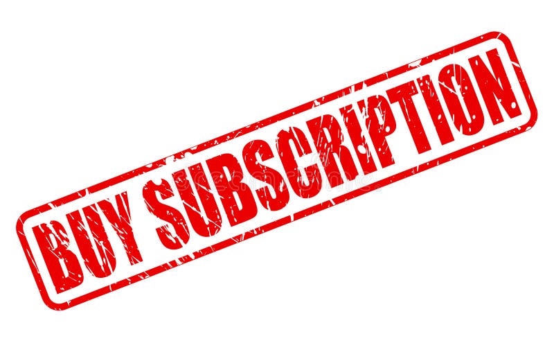 BUY SUBSCRIPTION Red Stamp Text Stock Illustration - Illustration of ...
