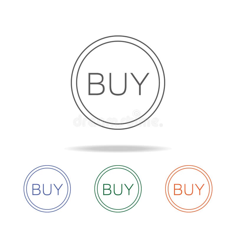 Buy Word Icon. Element of a Shopping Multi Colored Icon for Mobile ...