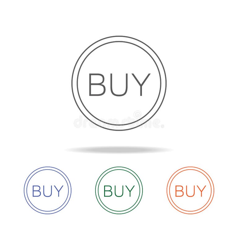 Buy Word Icon. Element of a Shopping Multi Colored Icon for Mobile ...