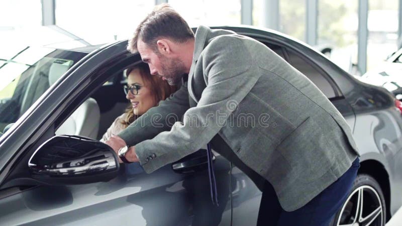 Buying new car stock video. Video of room, smile, occupation - 96504613