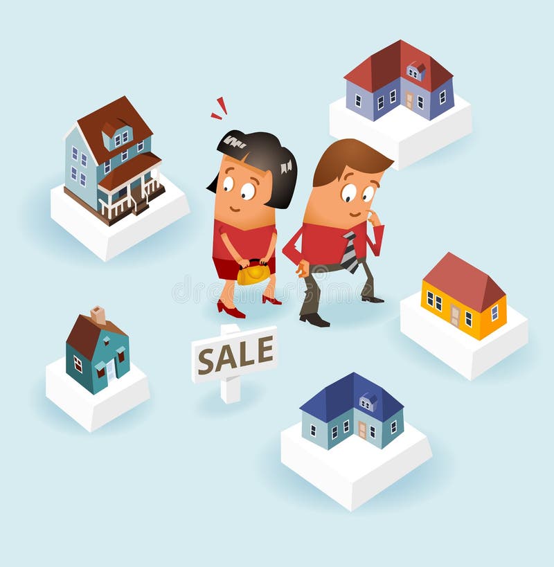 Buying Property stock illustration. Illustration of purchasing - 26085626