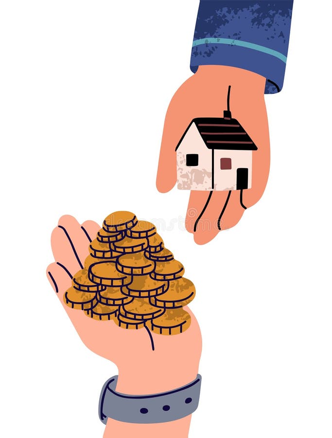 Buying and Selling House, Paying with Money. Real Estate, Property ... Buying and Selling House, Paying with Money. Real Estate, Property ...