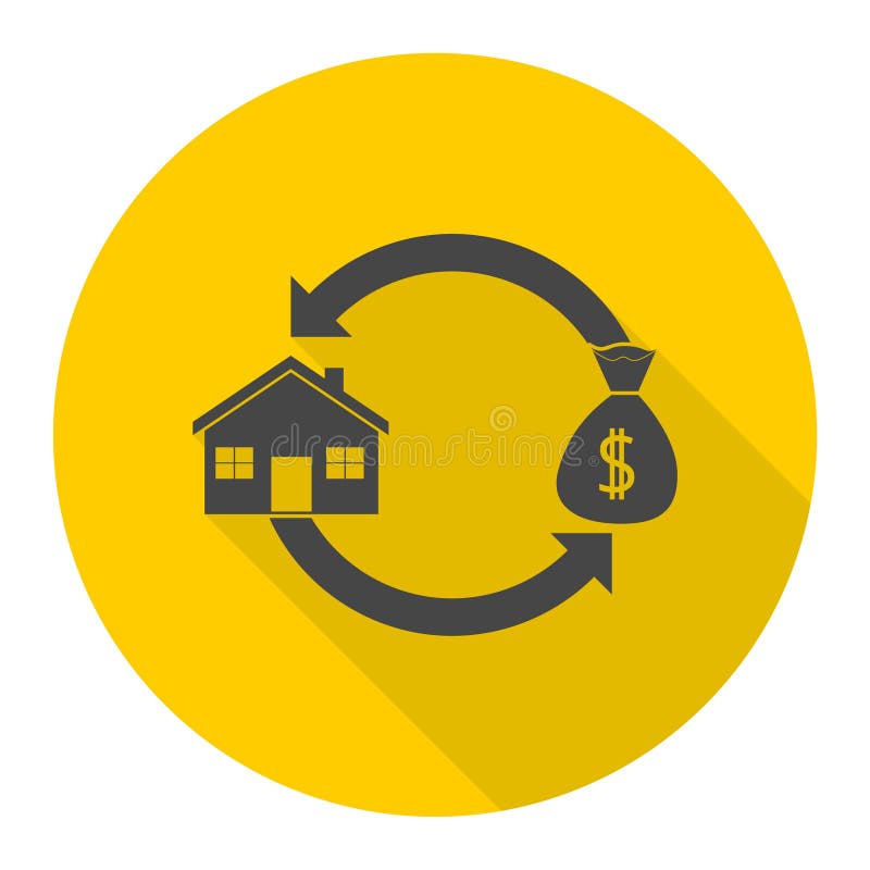 Buying and Selling Houses Icon Stock Vector - Illustration of ...