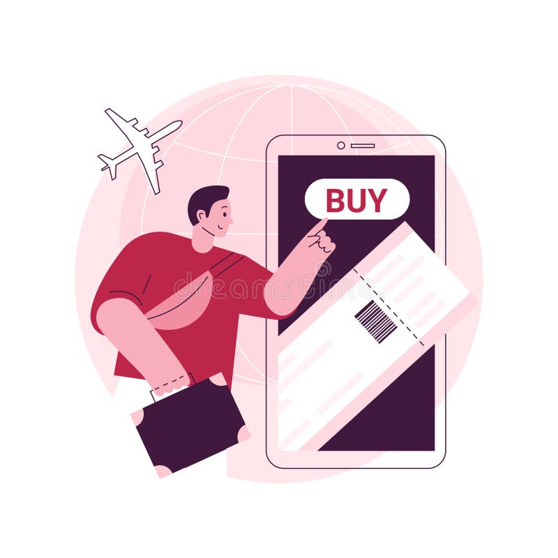 Buying Tickets Online Abstract Concept Vector Illustration. Stock ...