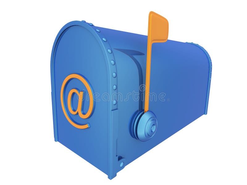 Buzón Con Símbolo Del Email Stock de ilustración - Ilustración de caja ...