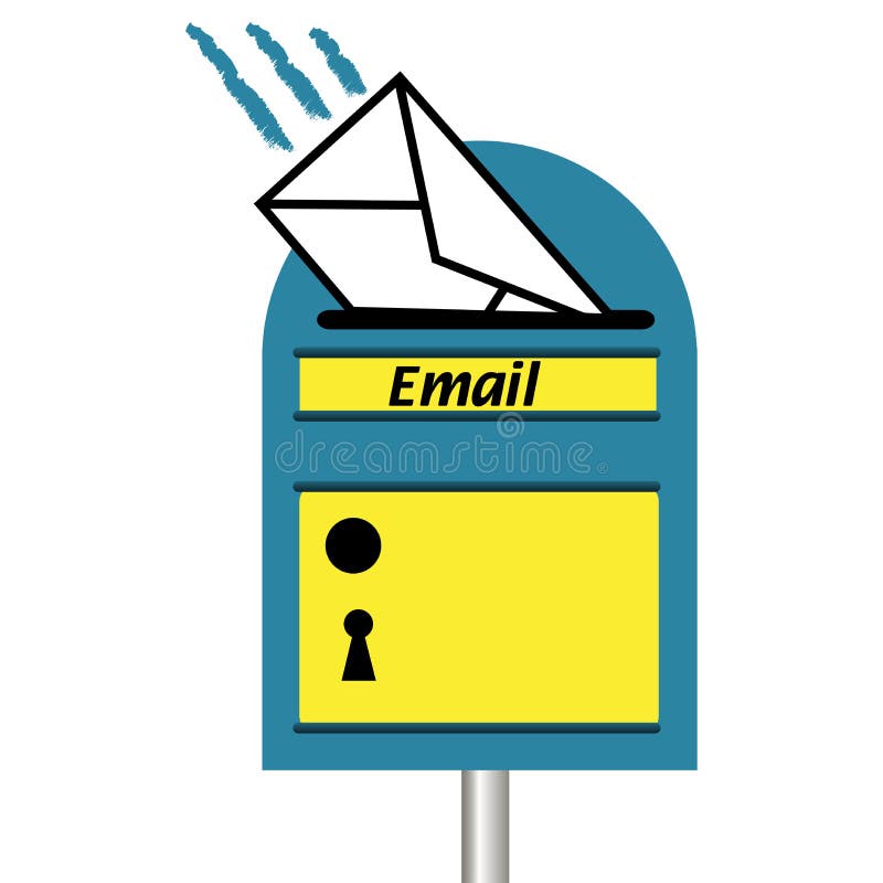 Buzón Del Correo Electrónico Ilustración del Vector - Ilustración de ...