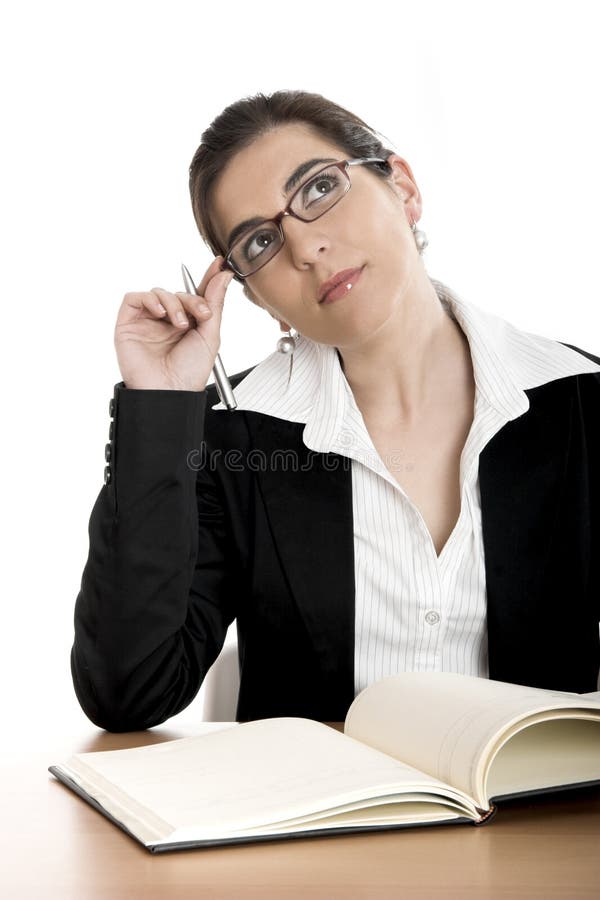 Woman thinking stock photo. Image of idea, looking, person - 36228582