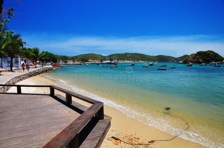 Buzios, Brazil stock photo. Image of sand, trees, america - 18507996
