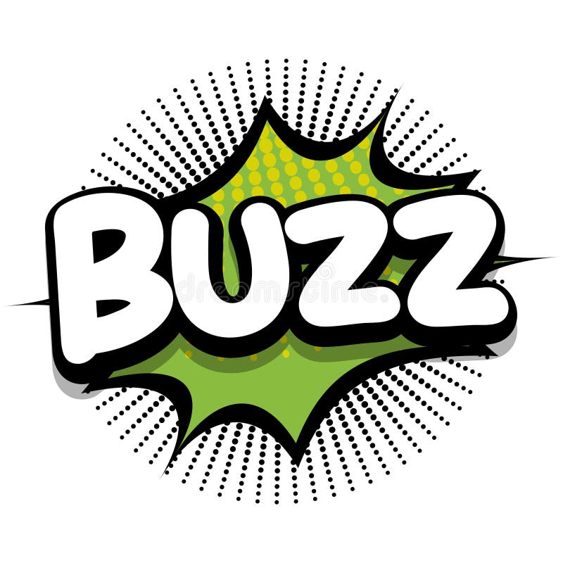 Buzz Comic Book Explosion Bubble Vector Illustration Stock Vector - Illustration of book ...