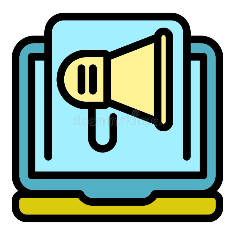 Buzz Marketing Icon Color Outline Vector Stock Vector - Illustration of ...