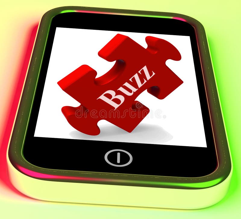 Buzz Smartphone Means Creating Publicity and Awareness Stock ...