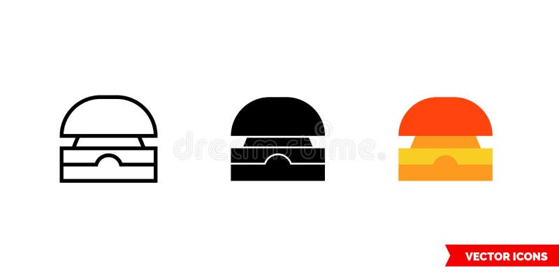 Buzzer Icon of 3 Types Color, Black and White, Outline. Isolated Vector ...