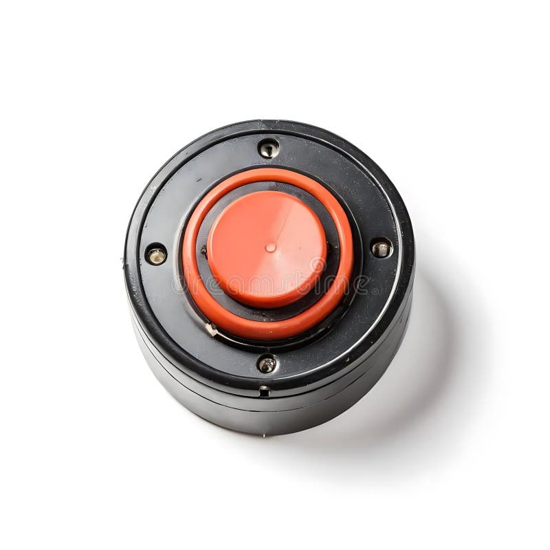 Buzzer on a White Background Stock Illustration - Illustration of flat ...