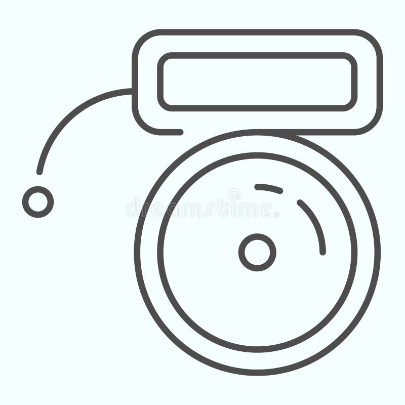 Buzzer Thin Line Icon. Mechanical Ring Vector Illustration Isolated on ...