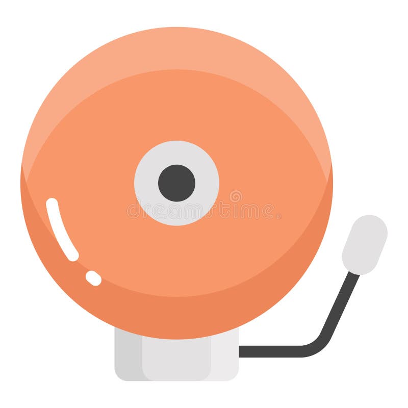 Buzzer Vector Flat Icon, School and Education Icon Stock Vector ...