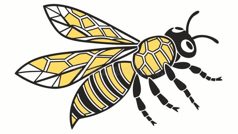 Buzzing Bee Vector Illustration, Pollinator, Nature, and Insect Icon ...
