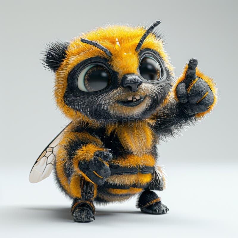 Cute Bee Cartoon Pointing Stock Photos - Free & Royalty-Free Stock ...